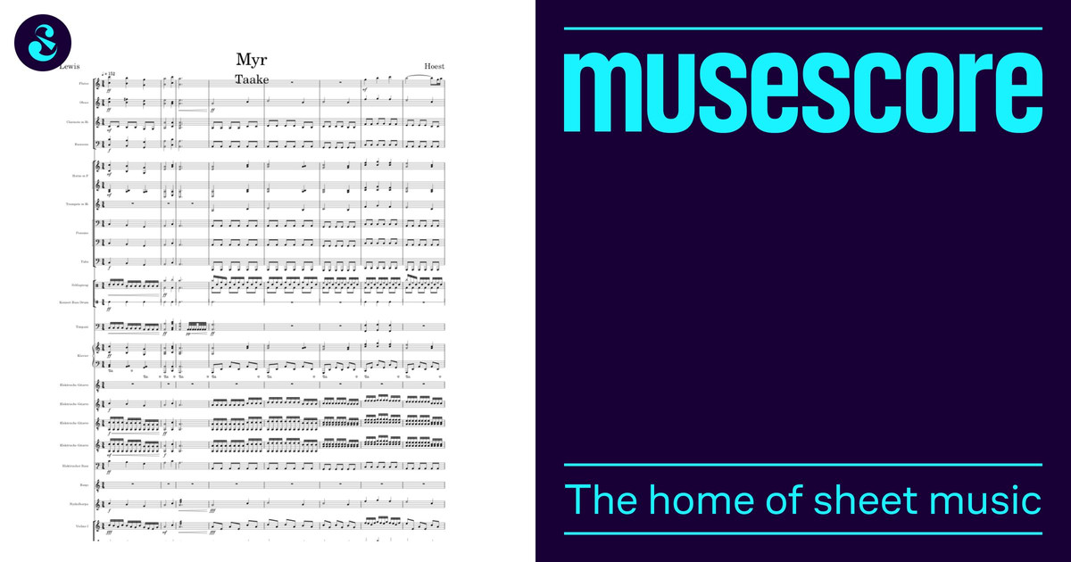 Myr – Taake Sheet music for Piano, Trombone, Tuba, Flute & more ...