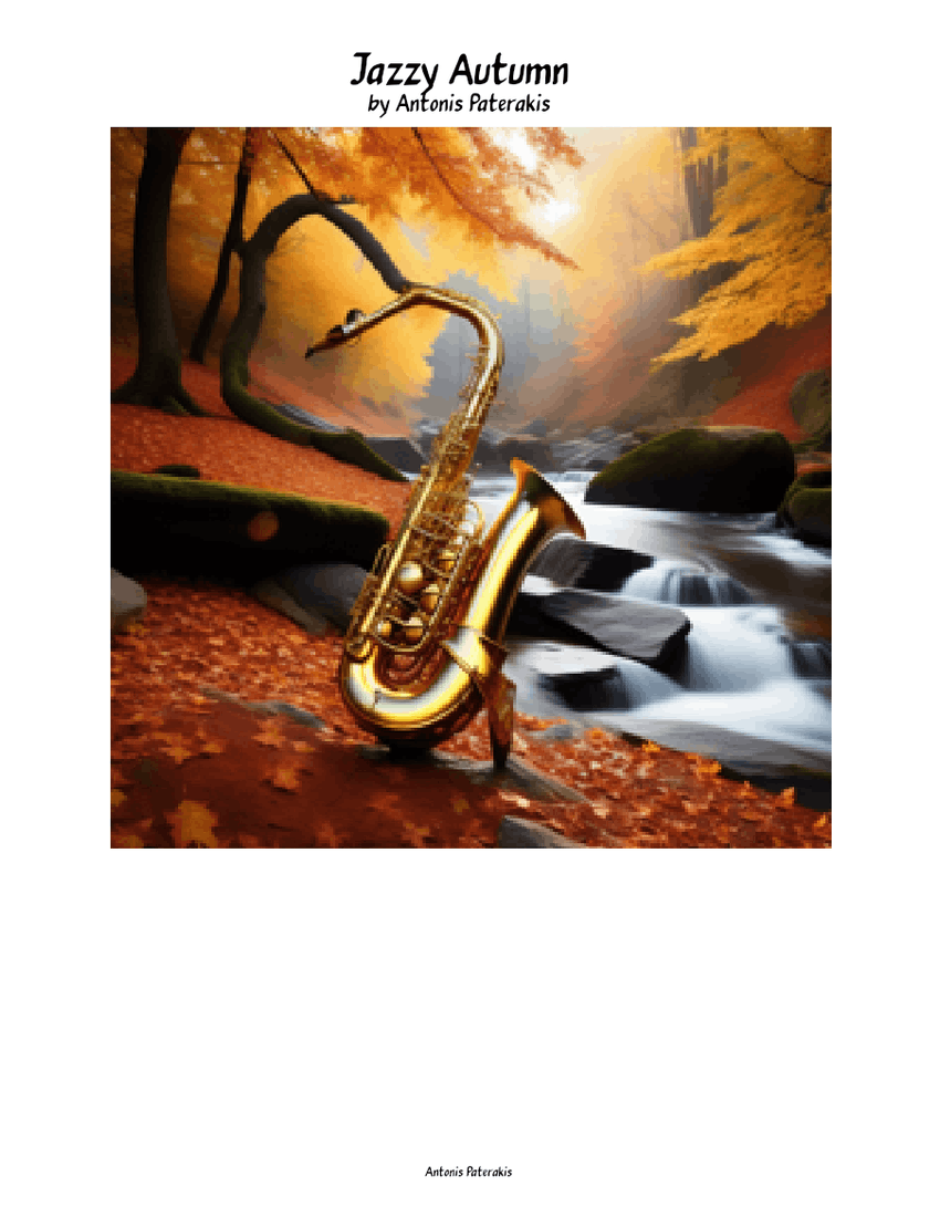 Jazzy Autumn Sheet music for Piano, Trombone, Saxophone alto, Saxophone ...