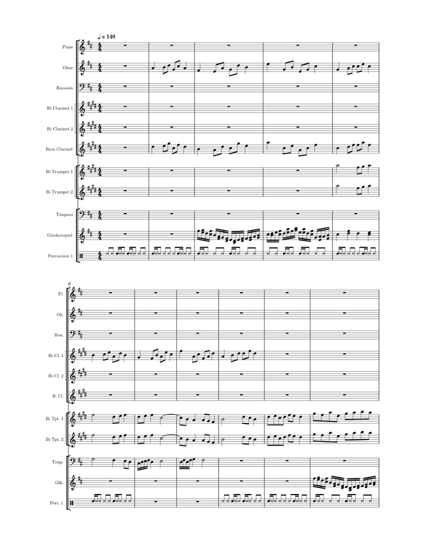 Monday Morning Tune Sheet music for Flute, Oboe, Clarinet in b-flat ...