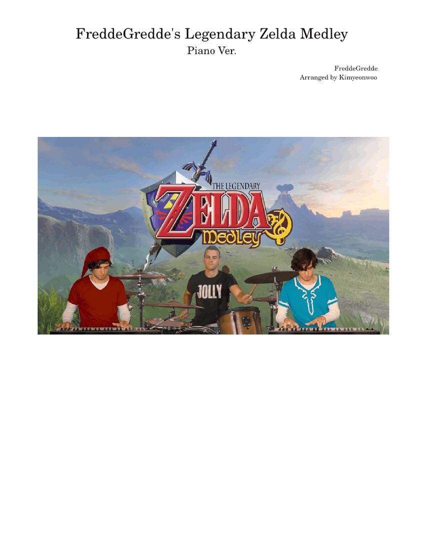 FreddeGredde's Legendary Zelda Medley Piano Ver. - piano tutorial FreddeGredde's Legendary Zelda Medley Piano Ver. - piano tutorial