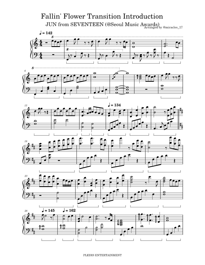 Fallin' Flower Transition Introduction @ Seoul Music Awards 2021 - JUN ...