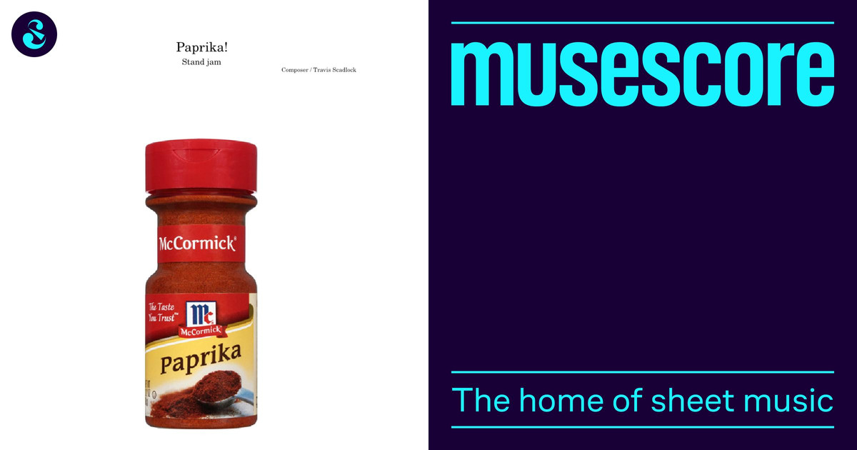 Paprika! Sheet Music for Trombone, Tuba, Flute, Saxophone alto & more ...