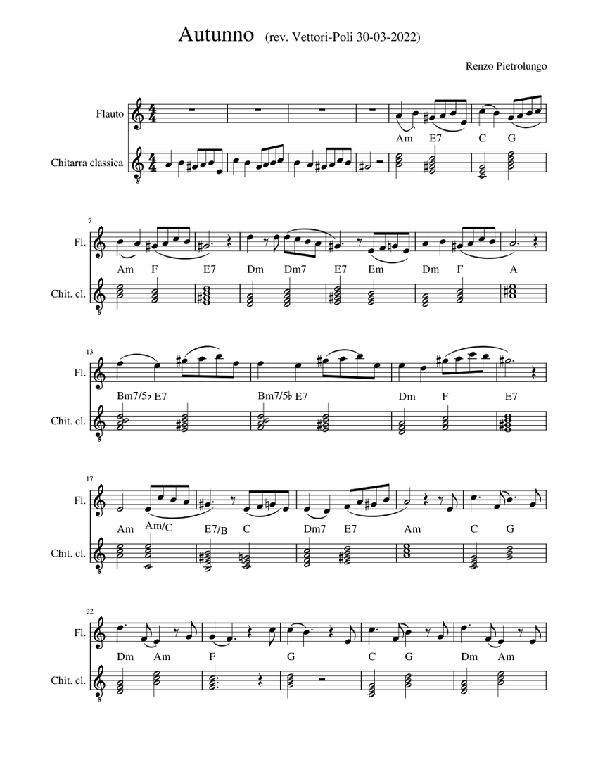 Autunno rev. Vettori 2022-03-30 var. Poli - piano tutorial