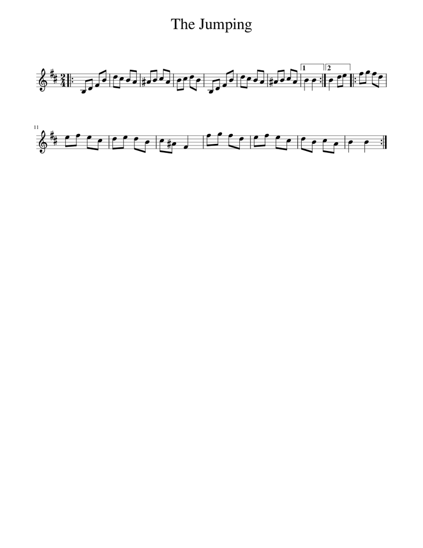 The Jumping Sheet music for Piano (Solo) Easy | Musescore.com
