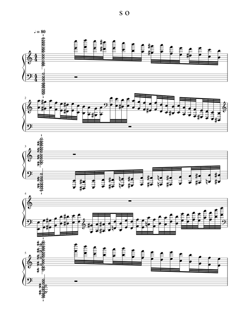 s o Sheet music for Piano (Solo) | Musescore.com