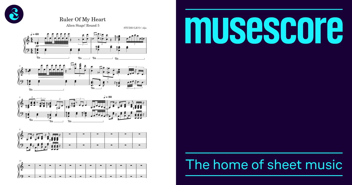 Ruler Of My Heart – STUDIO LICO Sheet Music for Piano (Solo) | MuseScore.com