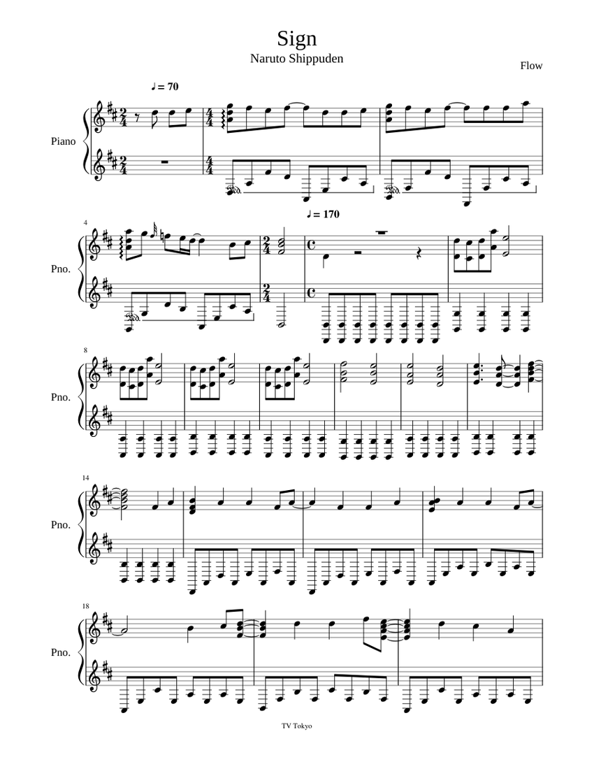 Sign Sheet Music for Piano (Solo) | MuseScore.com