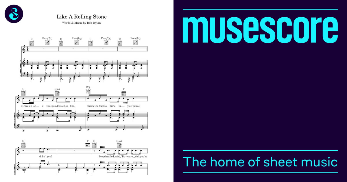 like a rolling stone tab