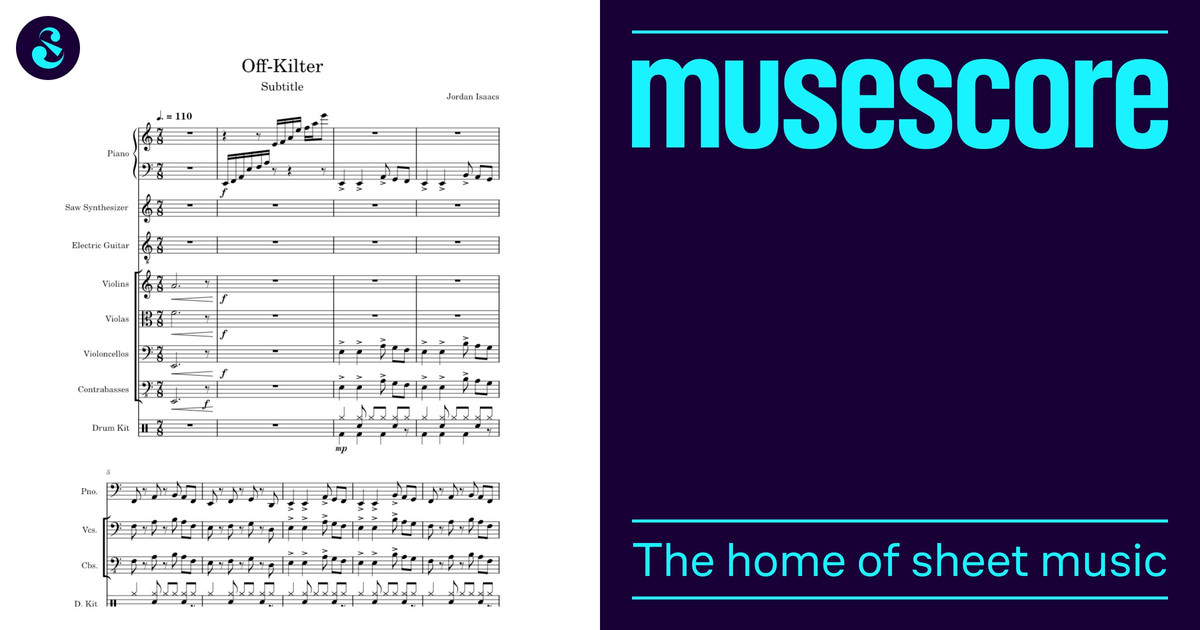 Off-Kilter Sheet music for Piano, Guitar, Drum group, Strings group ...