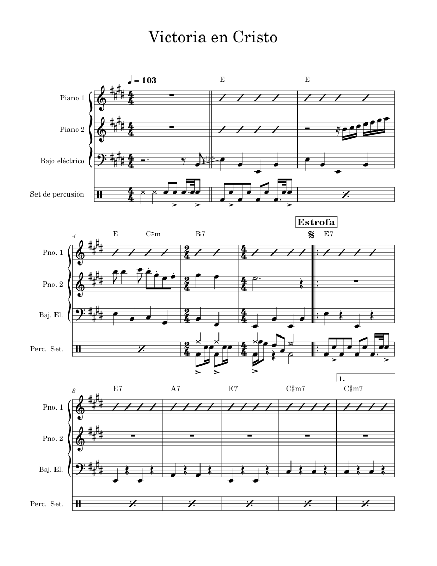 Himno - Victoria en Cristo Victoria en Cristo - piano tutorial