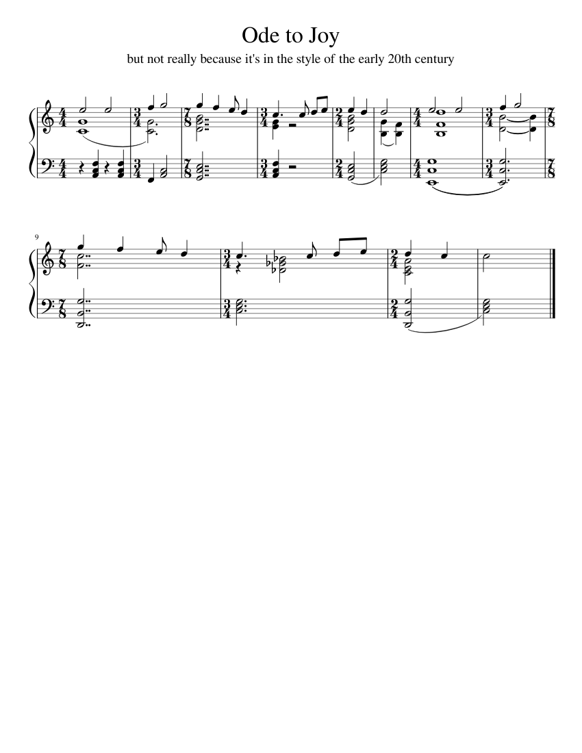 20th Century Hymn Sheet music for Piano (Solo) Easy | Musescore.com