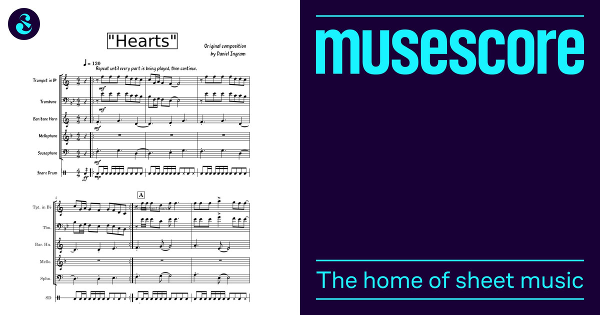 "Hearts" - Daniel Ingram Sheet music for Trombone, Tuba, French horn ...