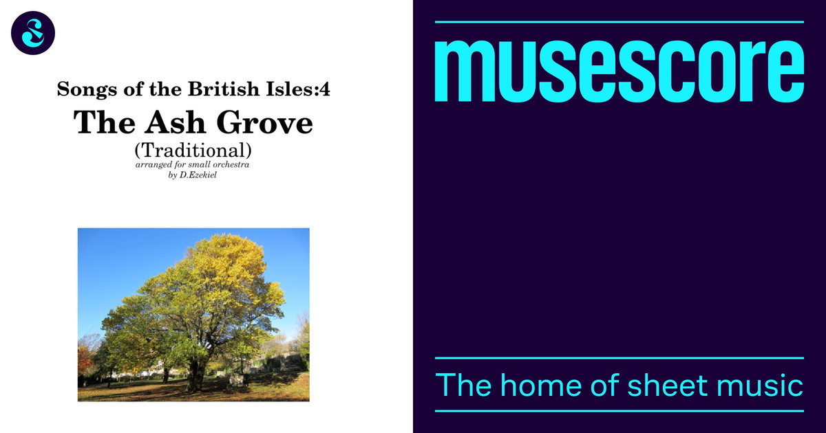 Songs of the British Isles :The Ash Grove Sheet Music for Piano, Flute ...