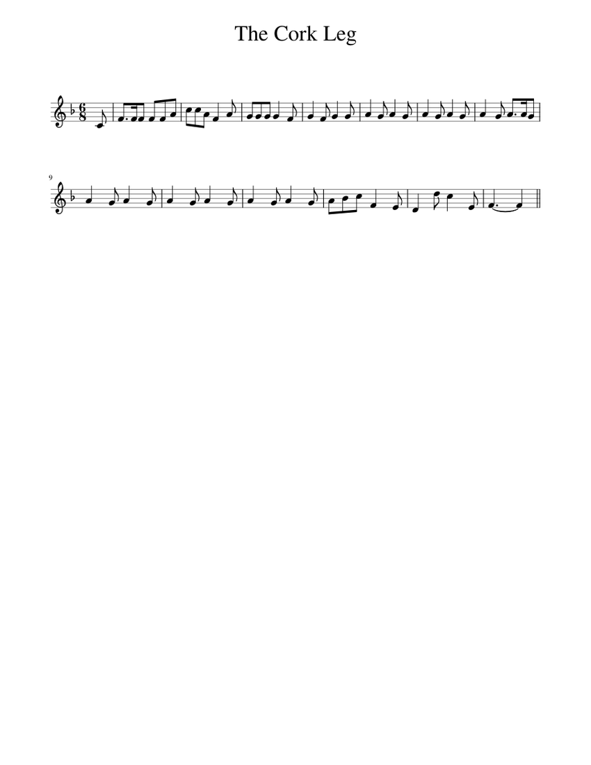 The Cork Leg Sheet music for Piano (Solo) Easy | Musescore.com