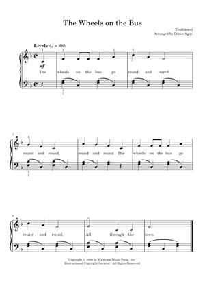The Wheels on The Bus Sheet Music for Piano (Solo) easy | MuseScore.com