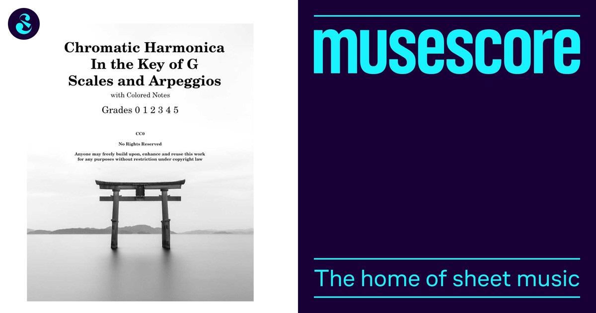 Chromatic Harmonica G Scales and Arpeggios Grades_0_1_2_3_4_5_-_Colored ...
