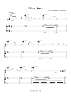 Baker street for Alto Sax Sheet Music for Saxophone alto (Solo ...