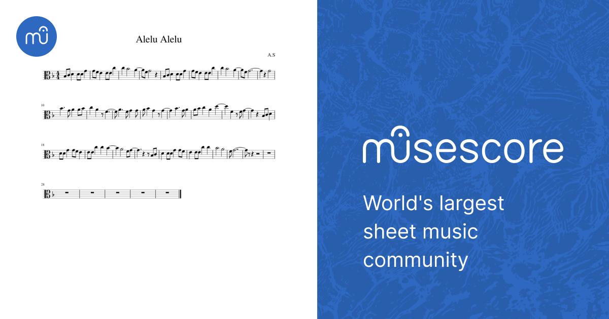 Alelu Alelu – A.S Alelu Alelu Aleluyah – A.S Sheet music for Viola ...