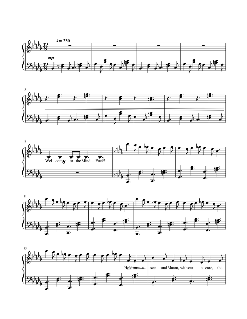 Mind Brand Sheet music for Piano (Solo) | Musescore.com