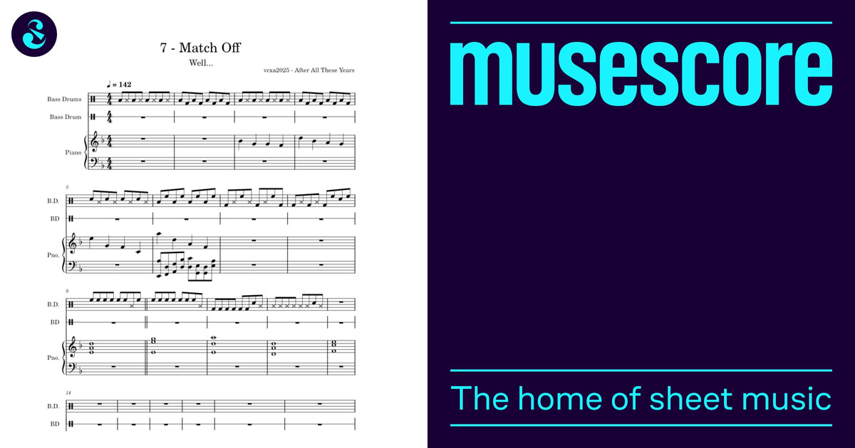7 - Match Off – vcxavcxa05 Sheet music for Piano, Strings group ...
