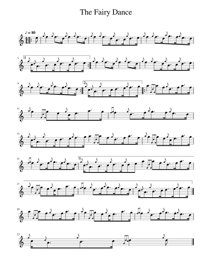 The Fairy Dance Sheet music for Piano (Solo) | Musescore.com