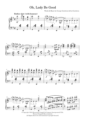 Play Official version of Oh, Lady Be Good! Sheet Music by George ...