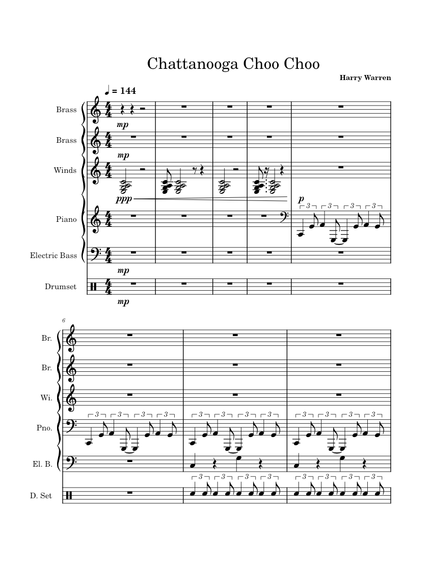 Chattanooga Choo Choo – Mack Gordon / Harry Warren Chattanooga Choo ...