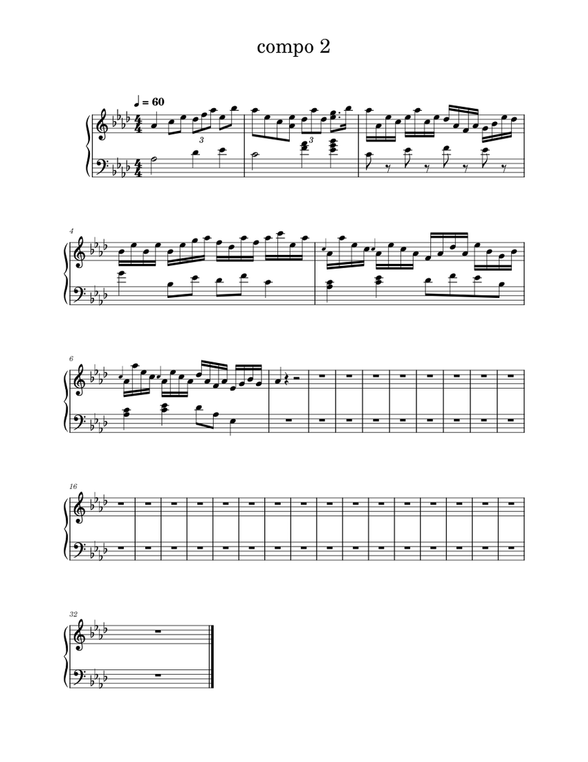 First composition Sheet music for Piano (Solo) Easy | Musescore.com