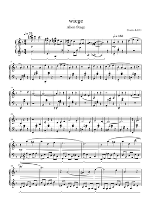 Wiege - VIVINOS || Alien Stage (trio) Sheet Music for Piano, Violin ...