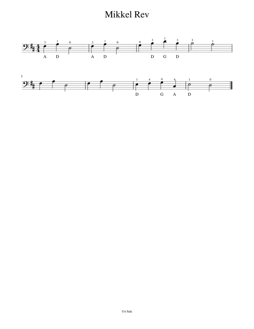 Mikkel Rev Sheet music for Piano (Solo) | Musescore.com