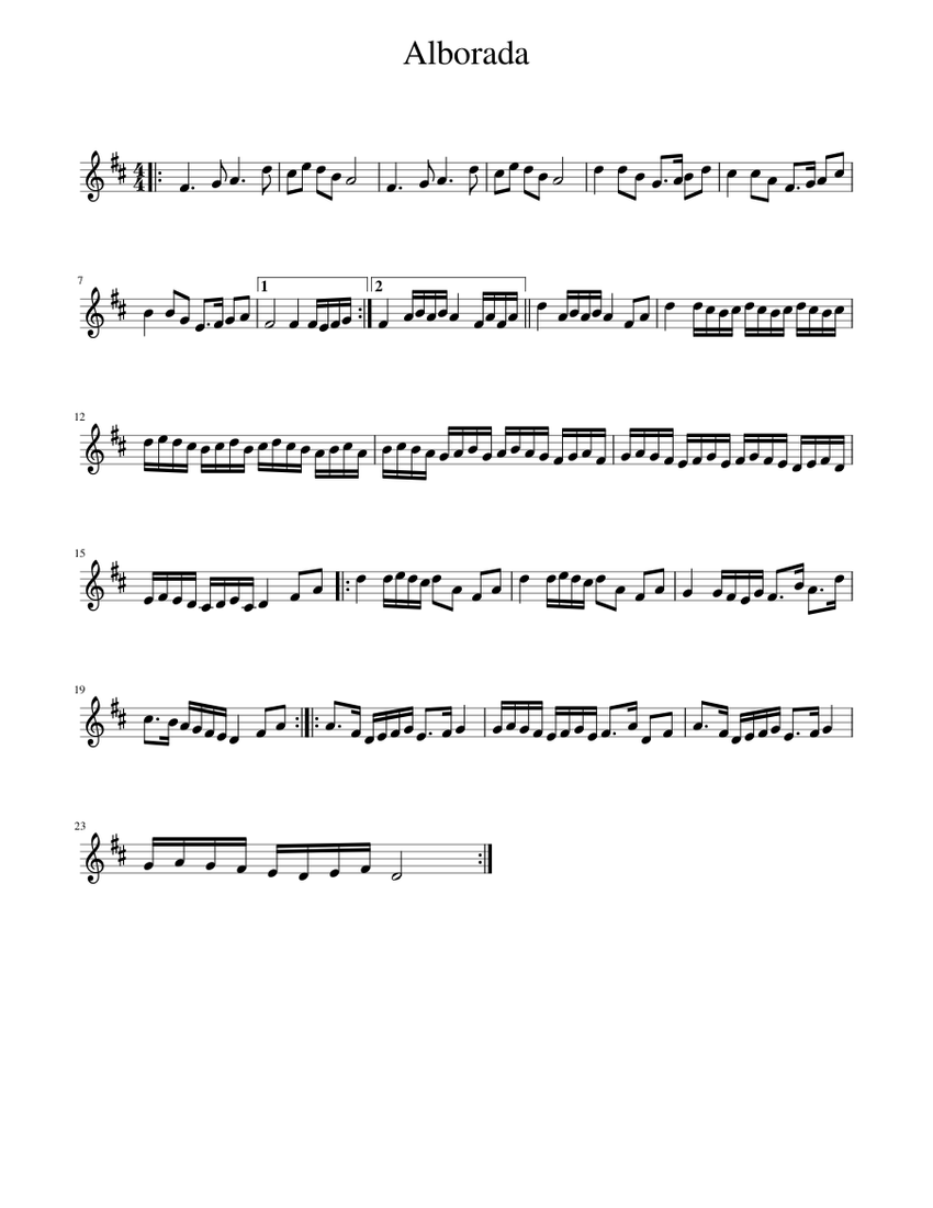 Alborada Sheet music for Piano (Solo) Easy | Musescore.com