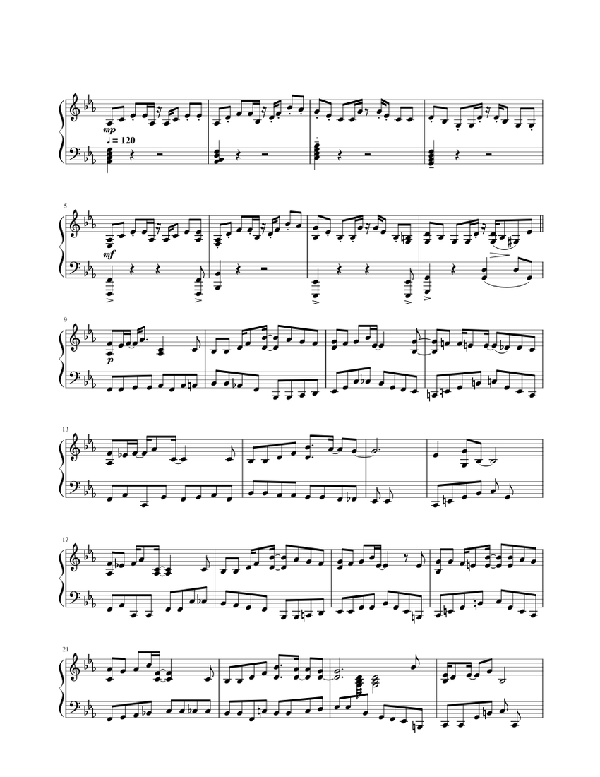 Lotus Flower - Another Day Of Sun Sheet Music for Piano (Solo ...