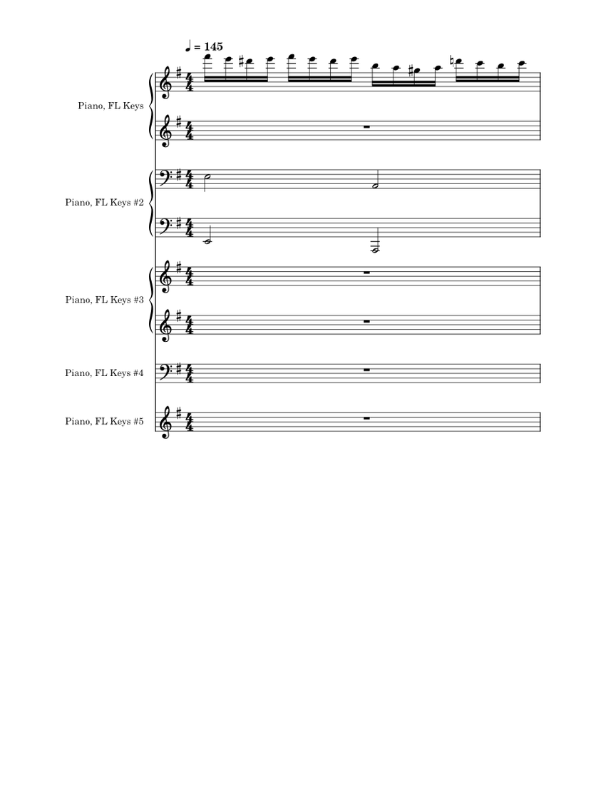 211 – Rukkus Sheet music for Piano (Mixed Quintet) | Musescore.com