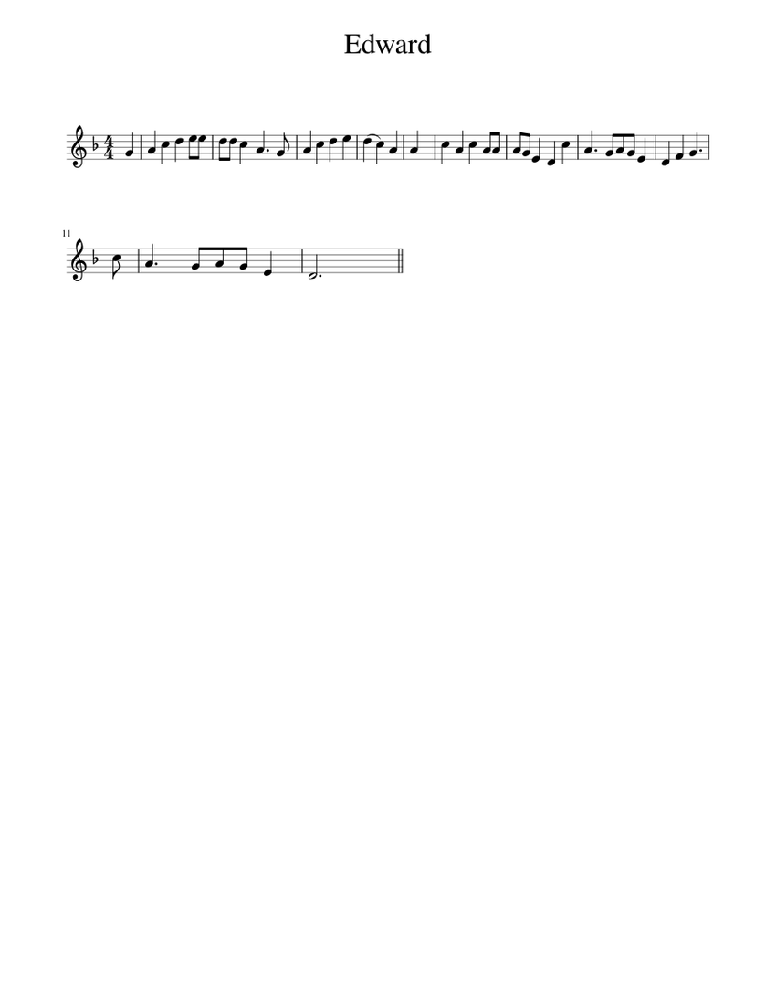Edward Sheet Music for Piano (Solo) easy | MuseScore.com