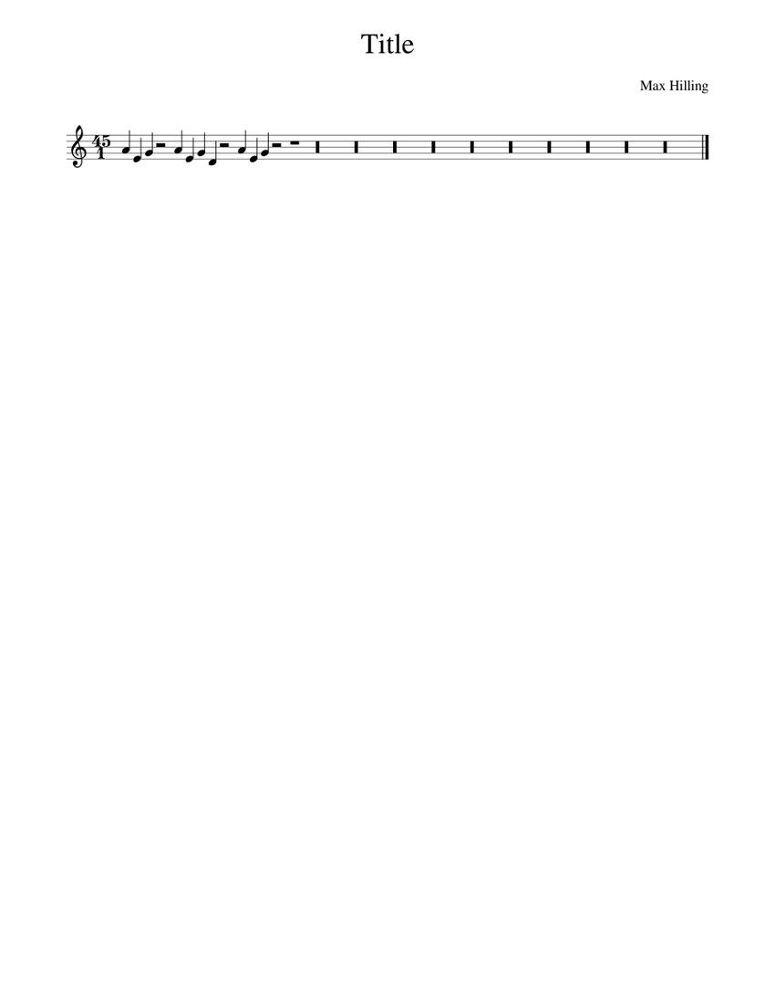 Max Opus 1 Sheet music for Piano (Solo) Easy | Musescore.com