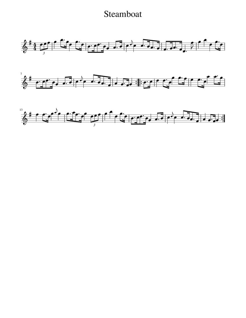 Steamboat Sheet music for Piano (Solo) Easy | Musescore.com