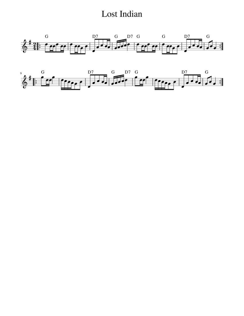 Lost Indian Sheet Music with Chords for Piano (Solo) easy | MuseScore.com