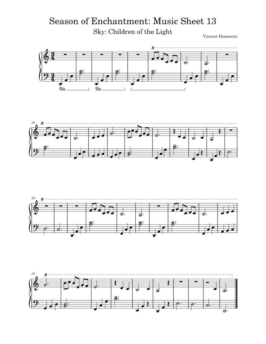 Sky: Children of the Light - Season of Enchantment Music Sheet 13 ...