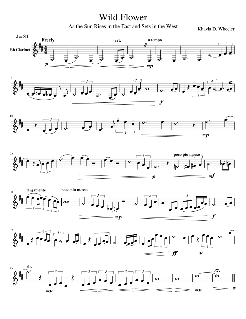 Wild Flower - piano tutorial