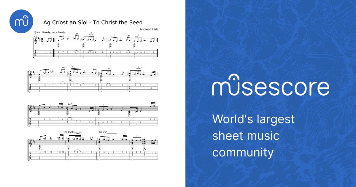 Ag Críost an Síol - Misc Traditional Sheet Music and Tab for Guitar ...