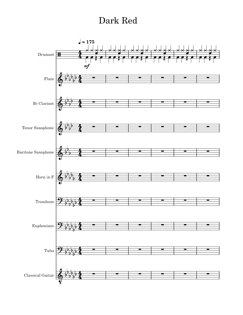 Dark red – Steve Lacy Dark Red – Steve Lacy Dark Red Sheet Music for ...