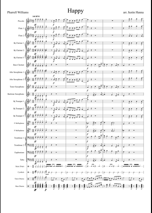 Play Official version of Happy Sheet Music by Pharrell Williams for ...
