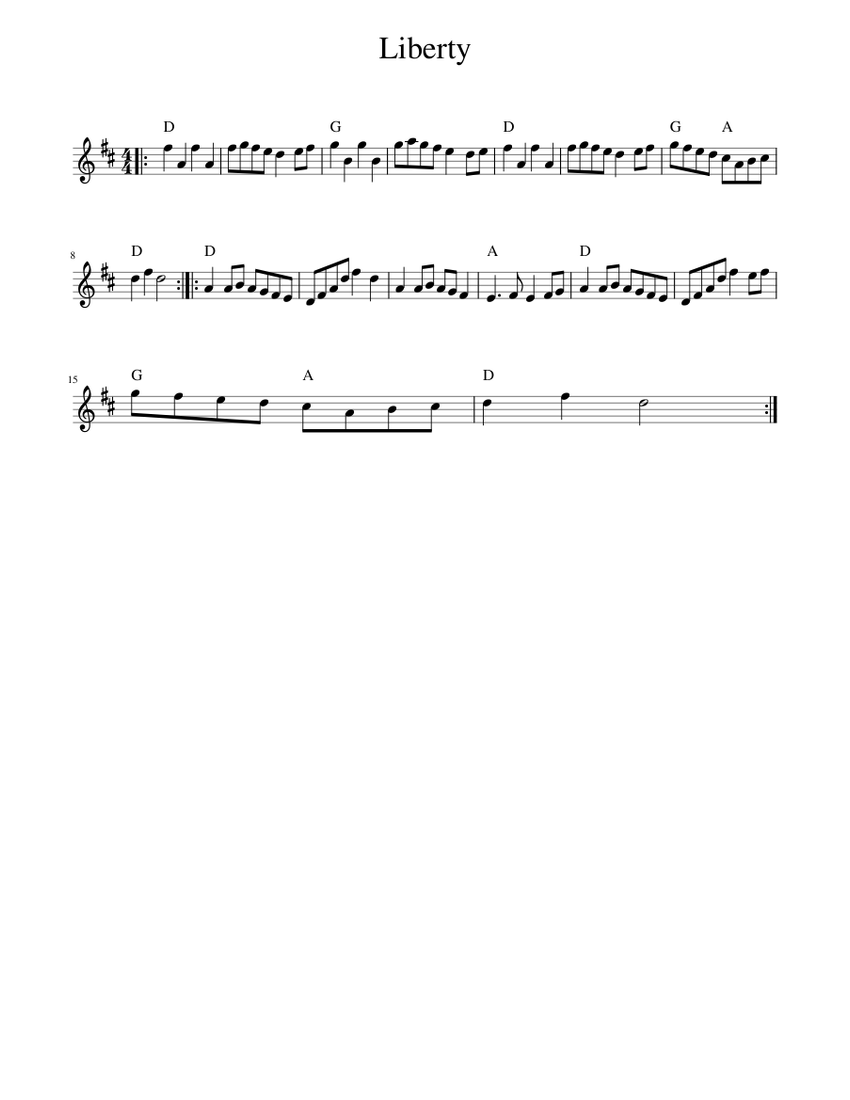 Liberty Sheet music for Piano (Solo) Easy | Musescore.com