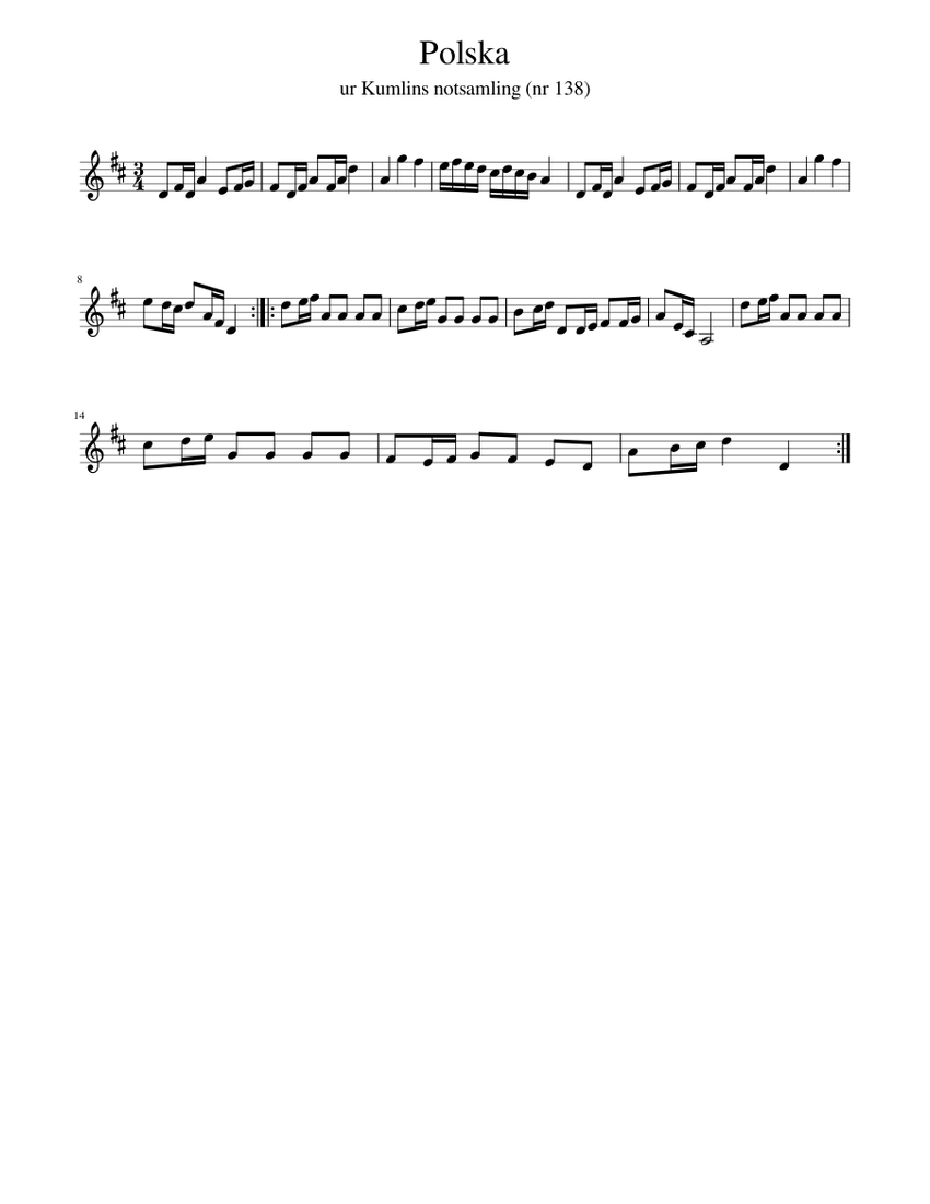 Polska Sheet music for Piano (Solo) Easy | Musescore.com