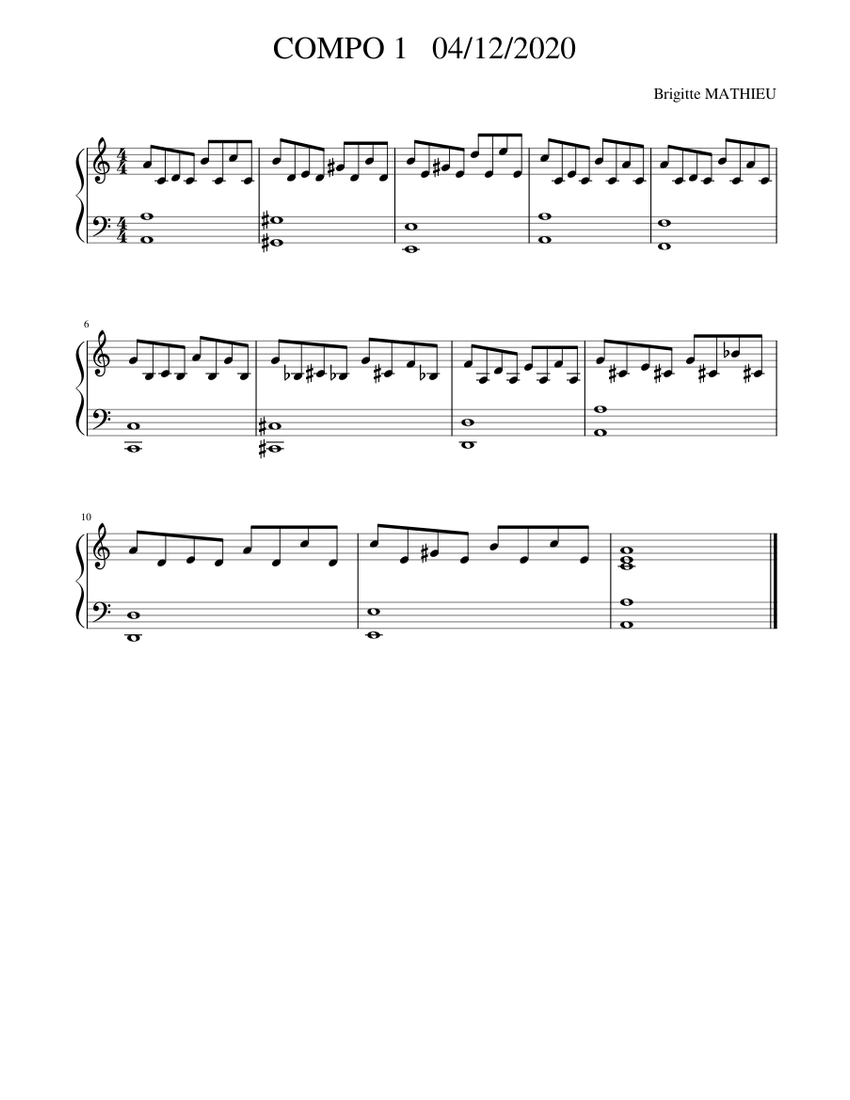 COMPO 1 BM 04 12 2020 - piano tutorial