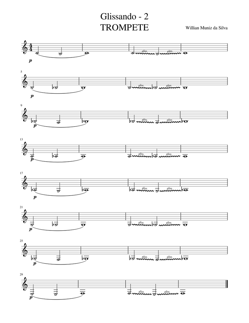 Glissando 1 Sheet Music for Piano (Solo) easy | MuseScore.com