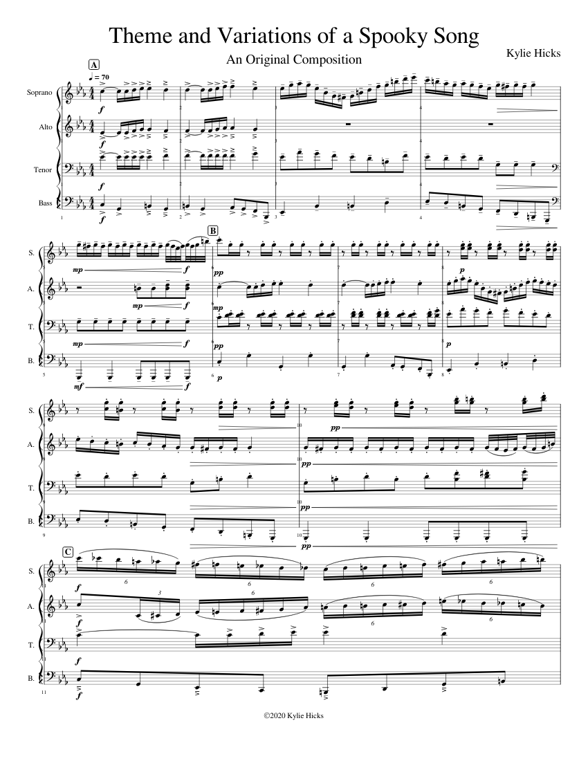 Theme And Variations Of A Spooky Song Sheet Music For Piano Mixed theme-and-variations-of-a-spooky-song-sheet-music-for-piano-mixed