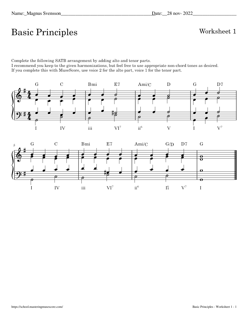 Basic_Principles_Worksheet_1 (1) Sheet music for Piano (SATB) Easy ...