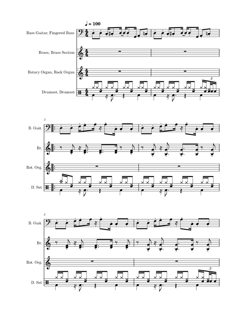 Crash Bandicoot N Tranced_Briefing Sheet music for Organ, Bass guitar ...