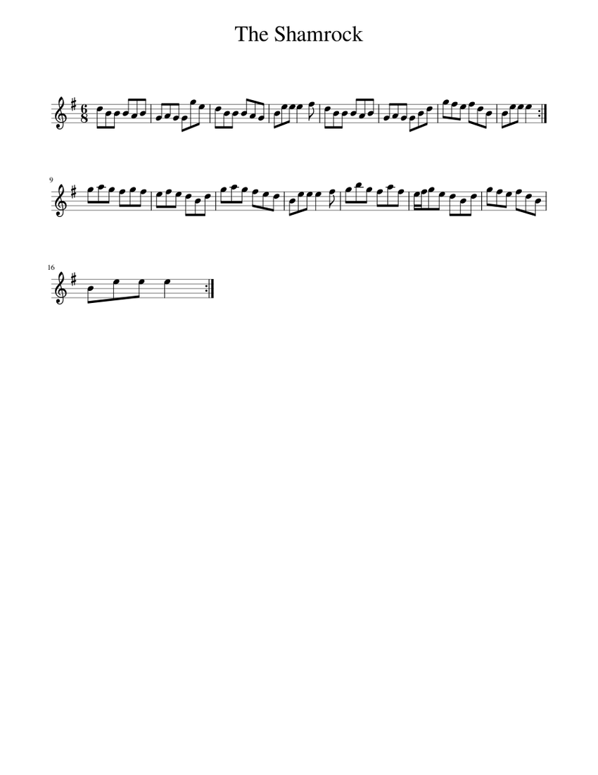 The Shamrock Sheet music for Piano (Solo) Easy | Musescore.com